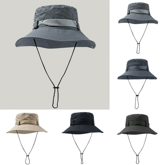 Shenmeida Summer Hat Wide Brim Hat Sun Fishing Hat for Men Garden Work ...
