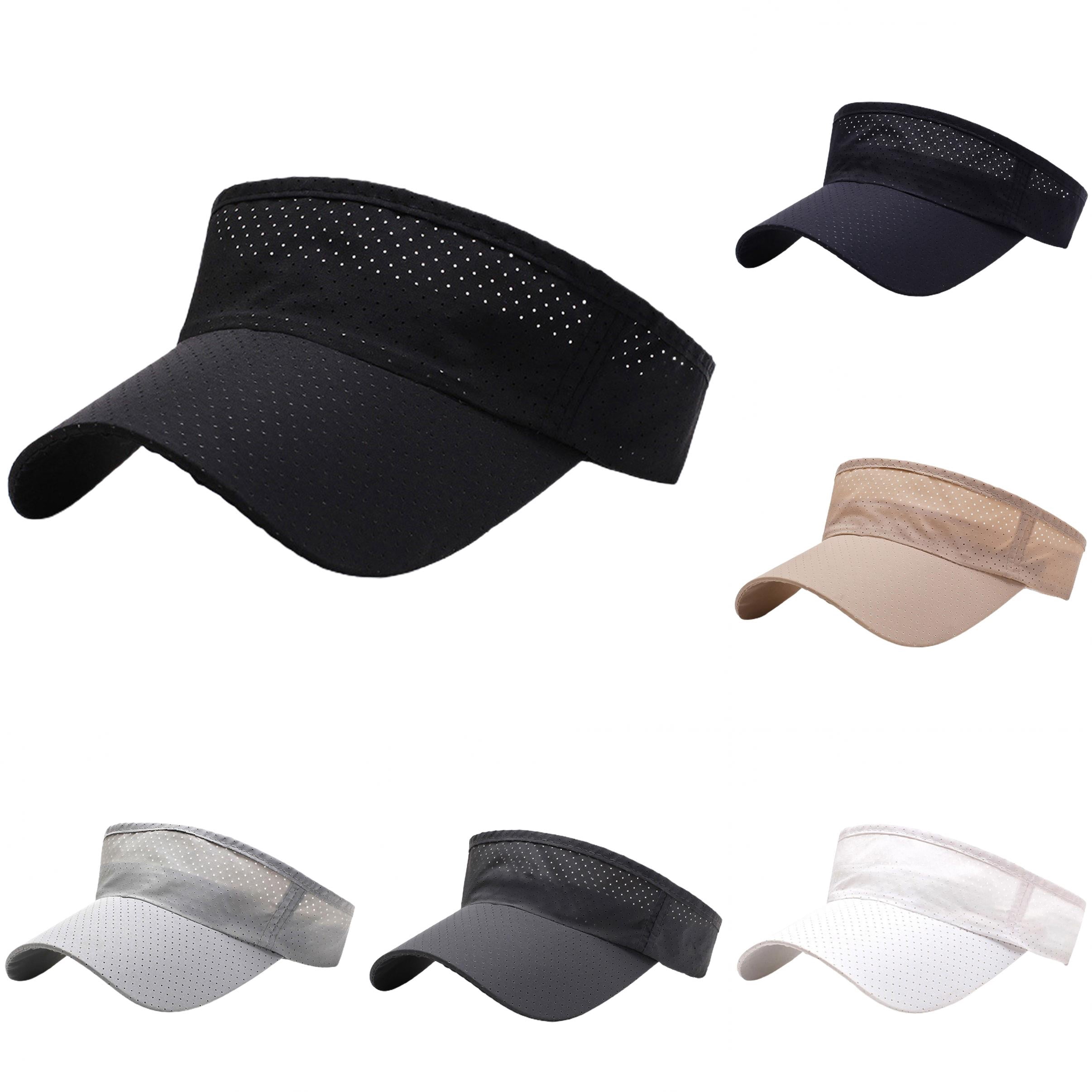 Shenmeida Summer Sun Visor Hat Women Empty Top Cap with Wide Brim UV ...