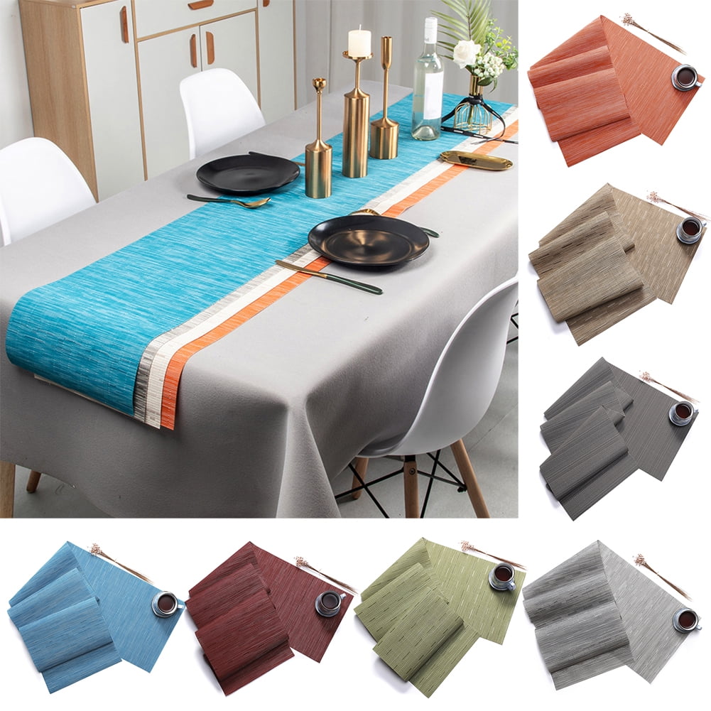 Shenmeida Table Runner, Farmhouse Style Table Runner Heat Resistant Non ...