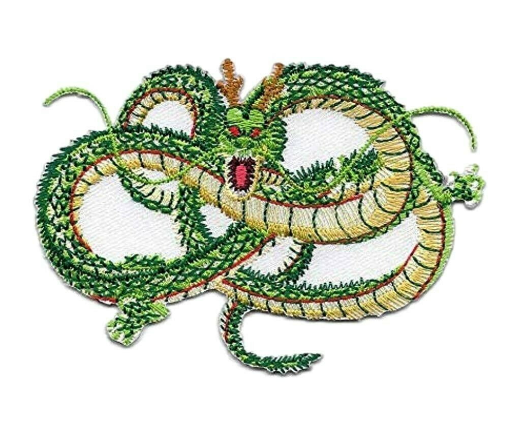 Shenron Dragon 4 Inches Wide Embroidered Iron On Patch - Walmart.com