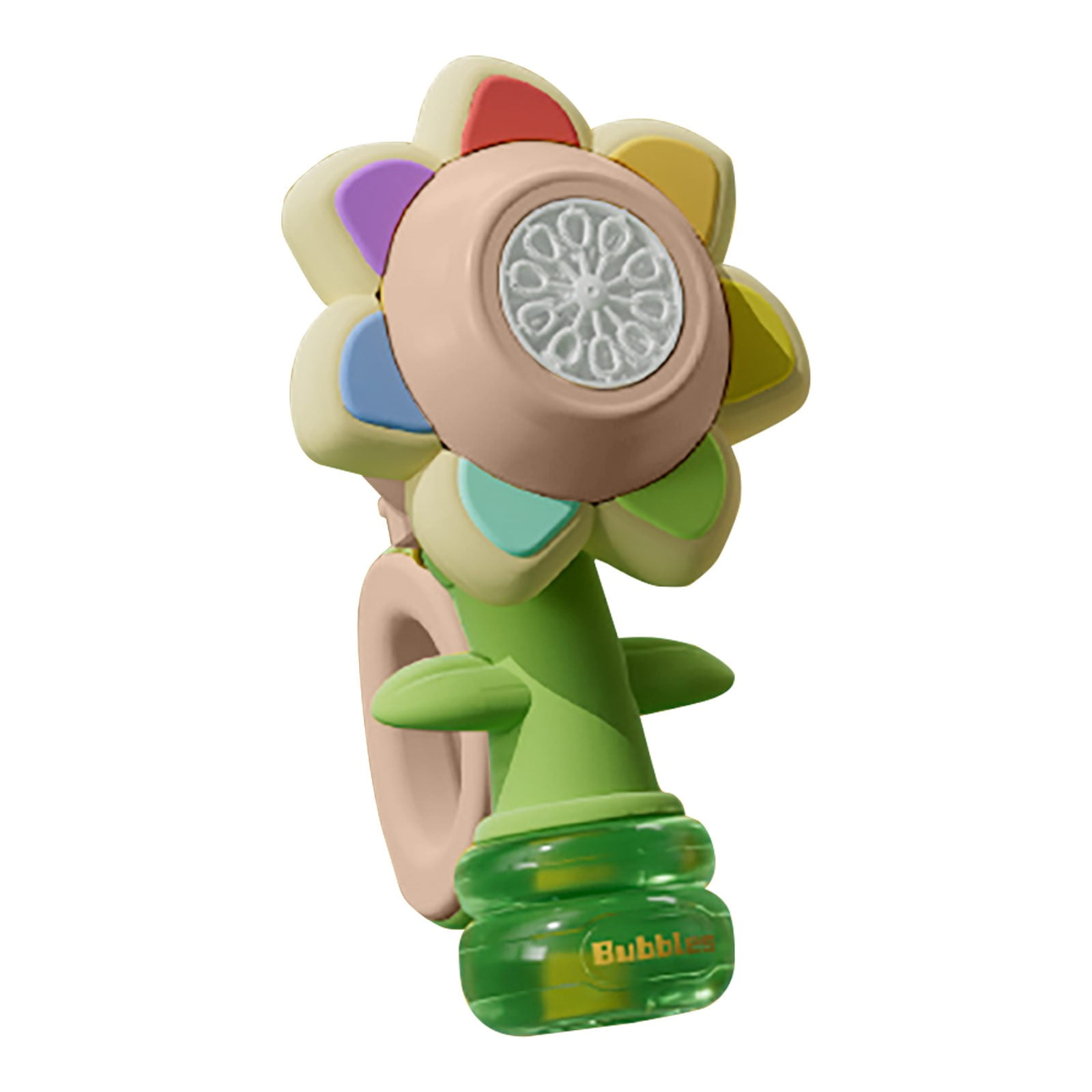 Shenthink Sunflower Shaped Bubble Machine with Colorful Lights Swinging Dancing Feature 3 Speed ...