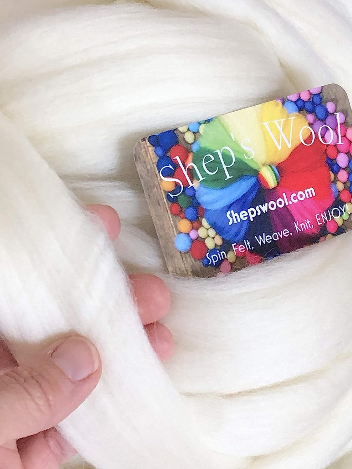 Shep's Natural White Merino Wool Top Roving Fiber | Super Soft ...