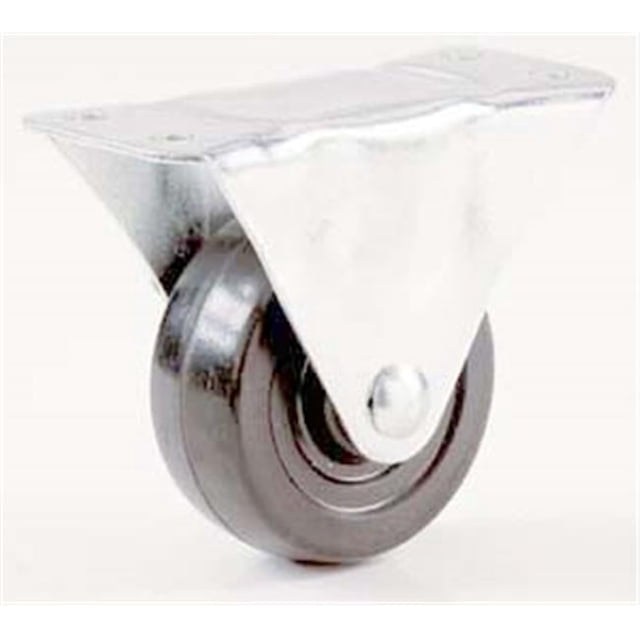 Shepherd 2-.50in. Rubber Wheel Rigid Plate Casters 2-.50in. Rubber ...
