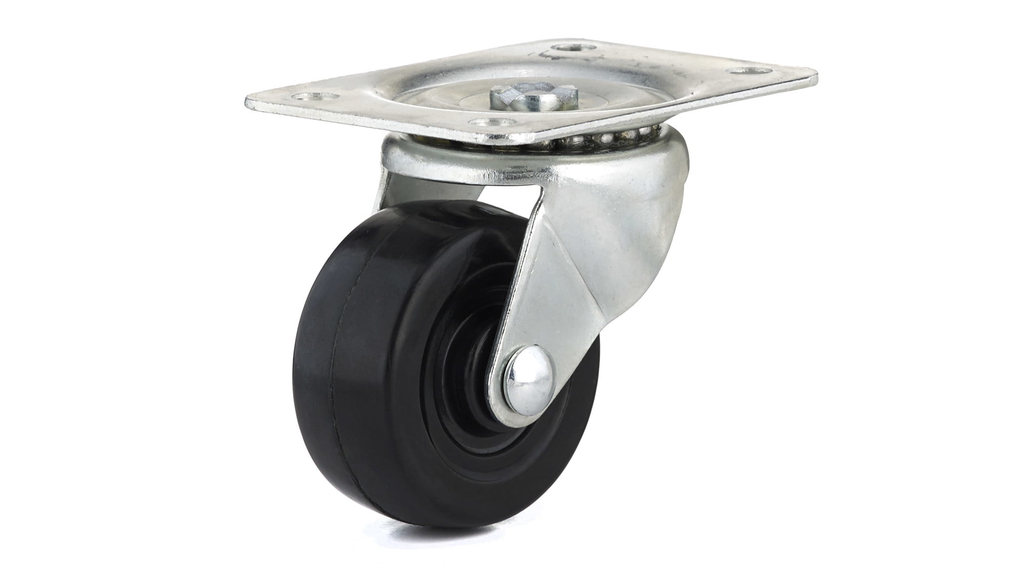 Shepherd 2-.50in. Rubber Wheel Swivel Plate Casters 9478 - Walmart.com