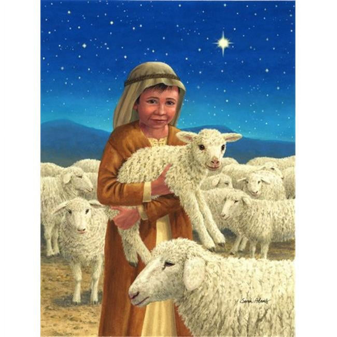 Shepherd And His Sheep Flag Canvas House Size - Walmart.com