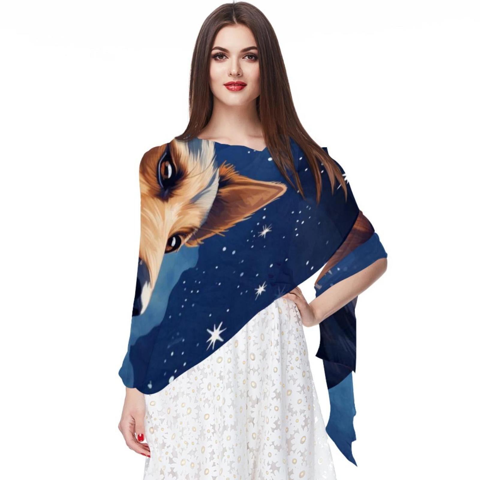Shepherd Dog Beautiful Translucent Chiffon Yarn Hair Scarf 180*73 (70. ...