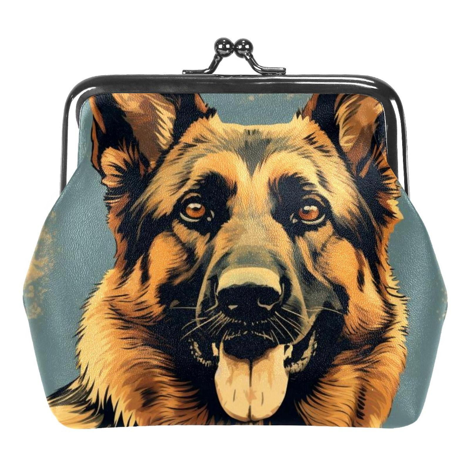 Shepherd Dog Coin Purse Vintage Pouch Kiss-lock Change Purse Wallets ...