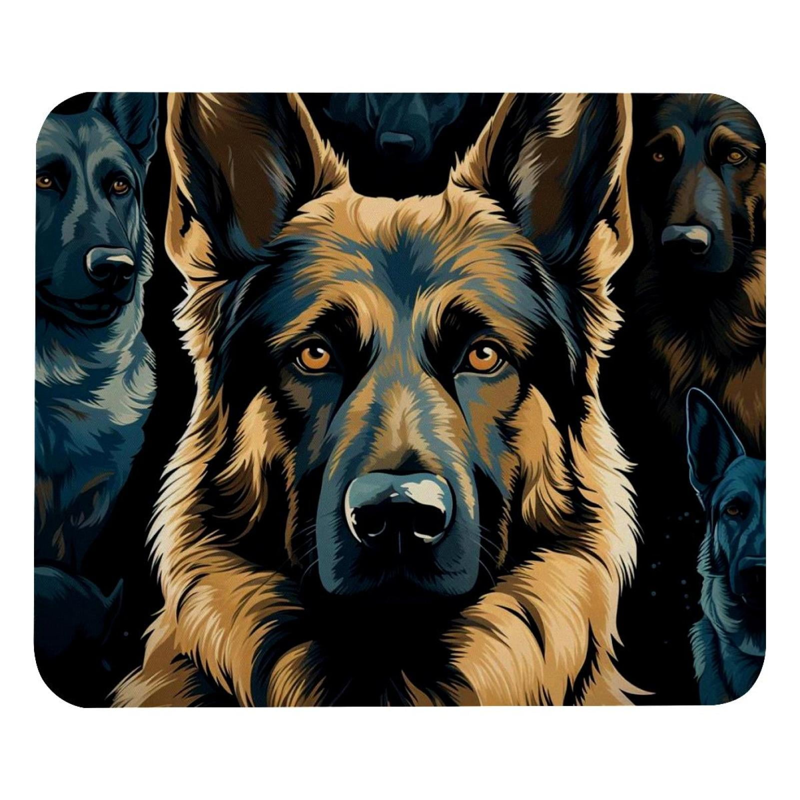 Shepherd Dog Computer Mouse Pad,Rubber Mouse Mat for Gaming, Office ...