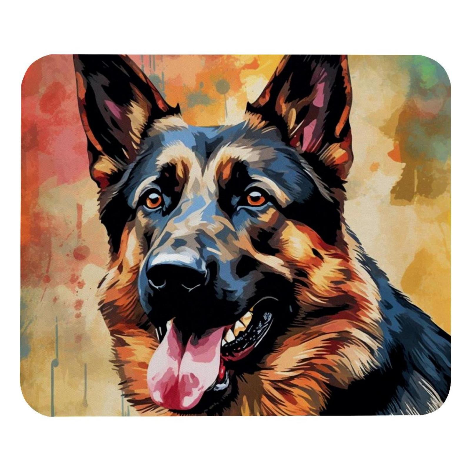 Shepherd Dog Computer Mouse Pad,Rubber Mouse Mat for Gaming, Office ...