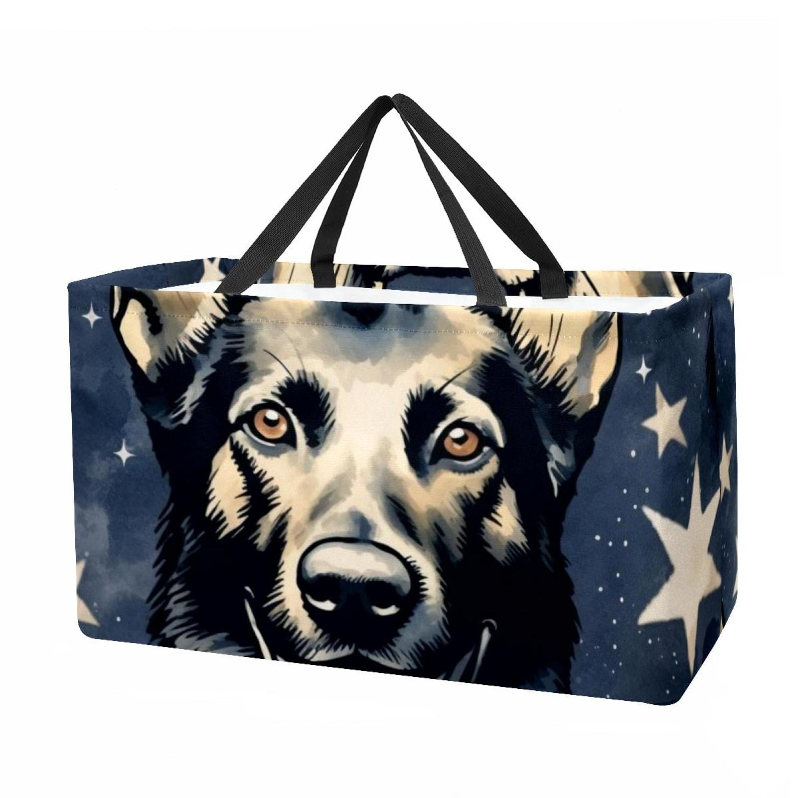 Shepherd Dog Large Capacity Foldable Oxford Cloth Cube Organizer with ...