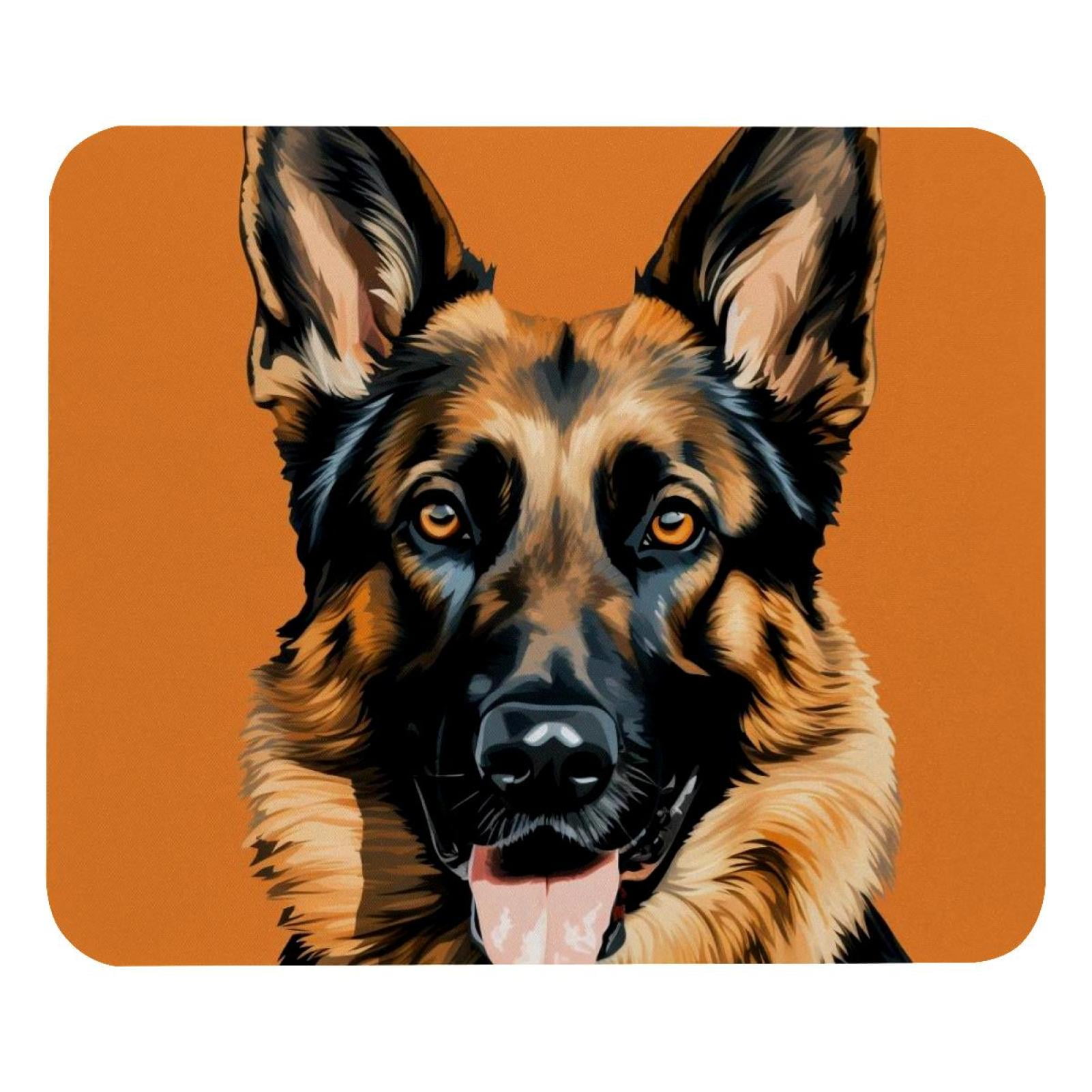 Shepherd Dog Mouse Pad, Personality Design Rubber Base for Office Decor ...