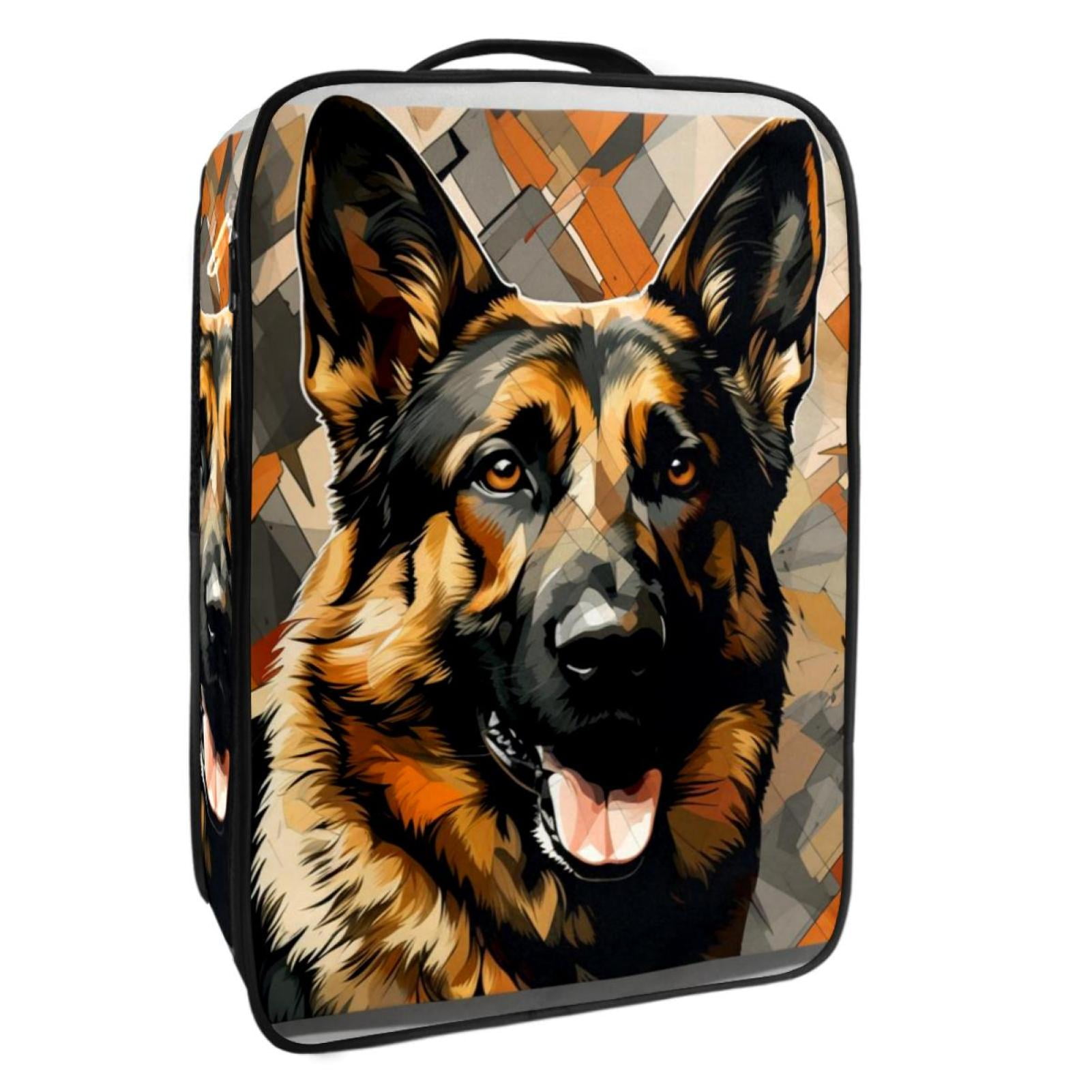 Shepherd Dog Polyester Shoe Boxes Organizer, 23x31cm/9x12in Closet ...