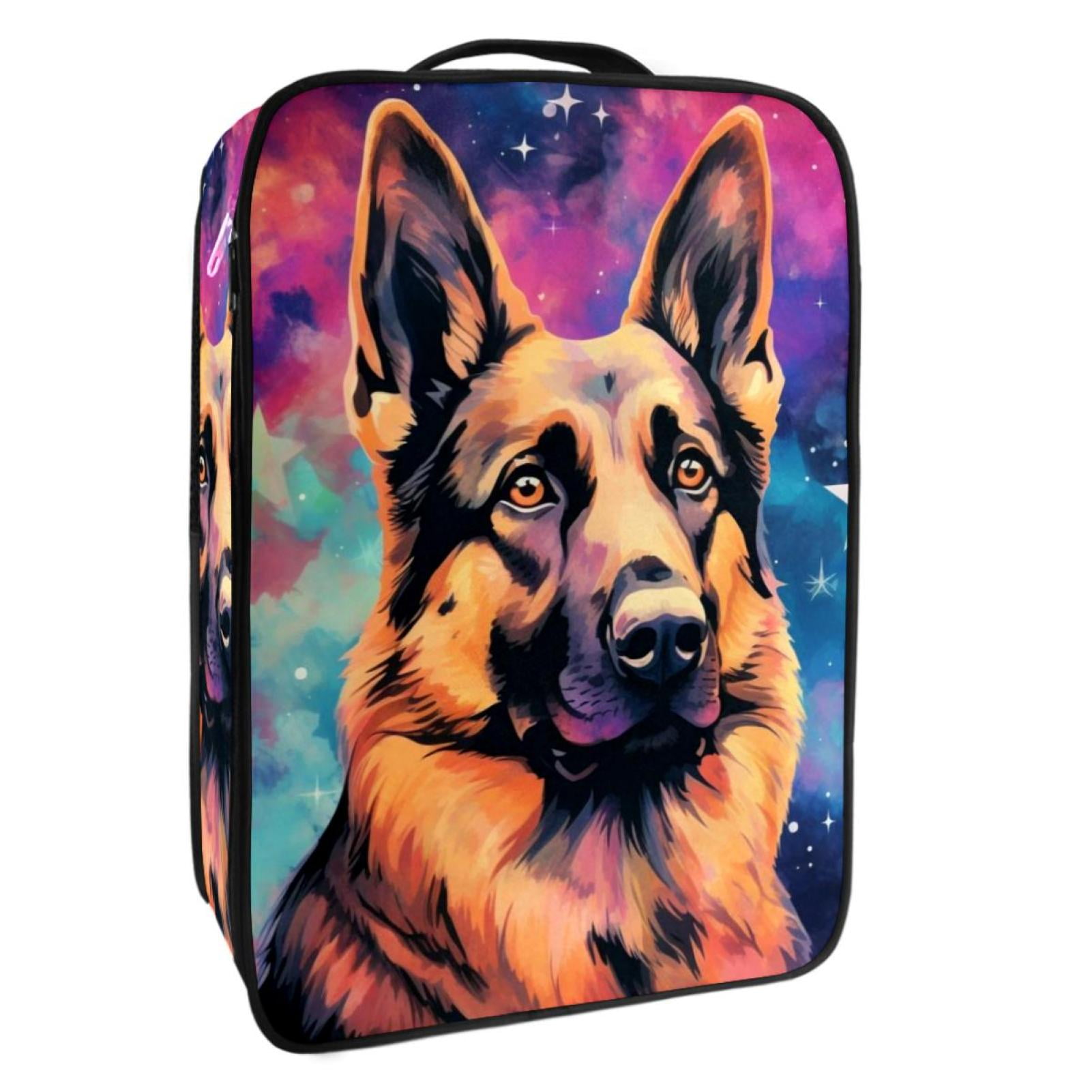 Shepherd Dog Polyester Shoe Boxes Organizer, 23x31cm/9x12in Closet ...