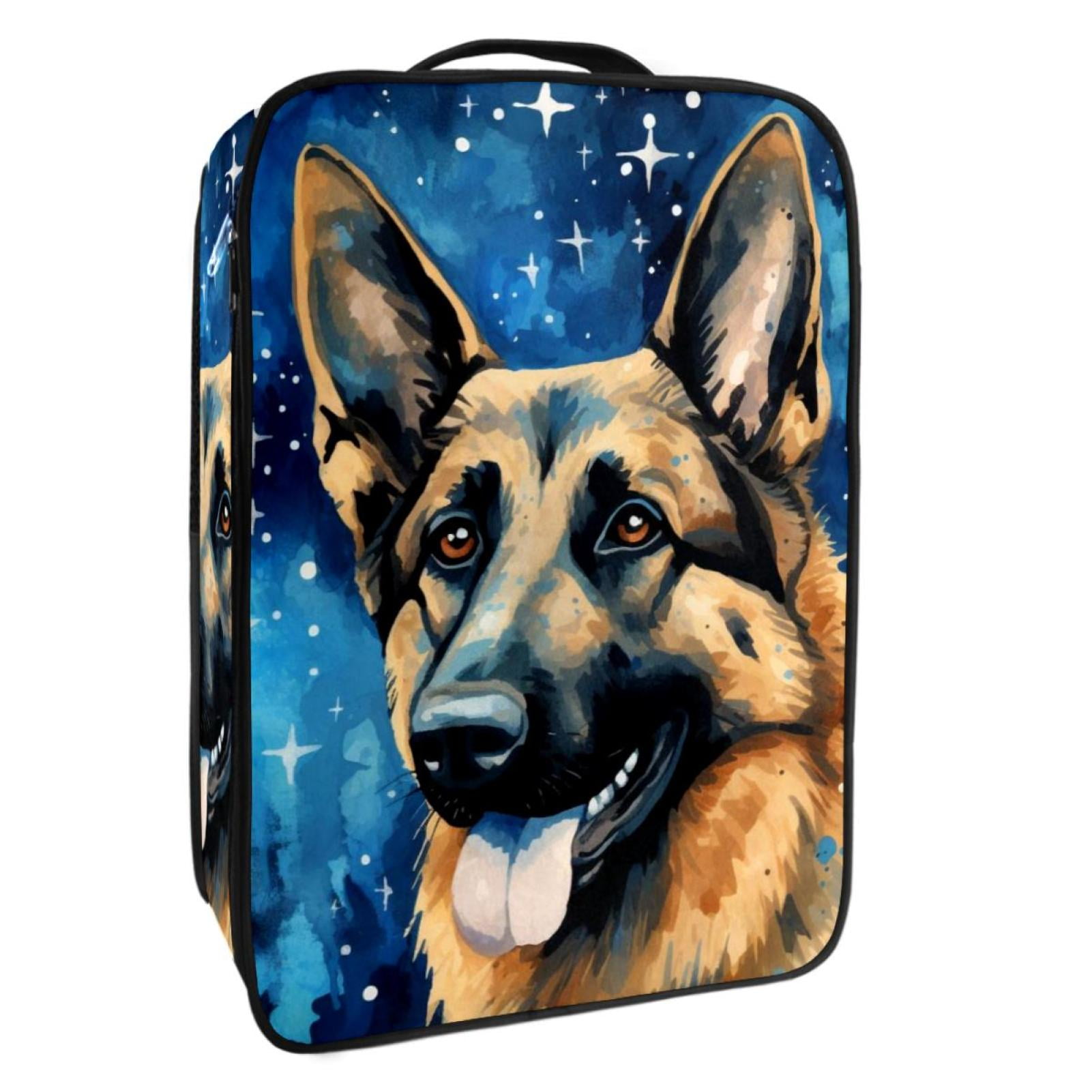 Shepherd Dog Polyester Shoe Storage Boxes, 23x31cm/9x12in, Stackable ...