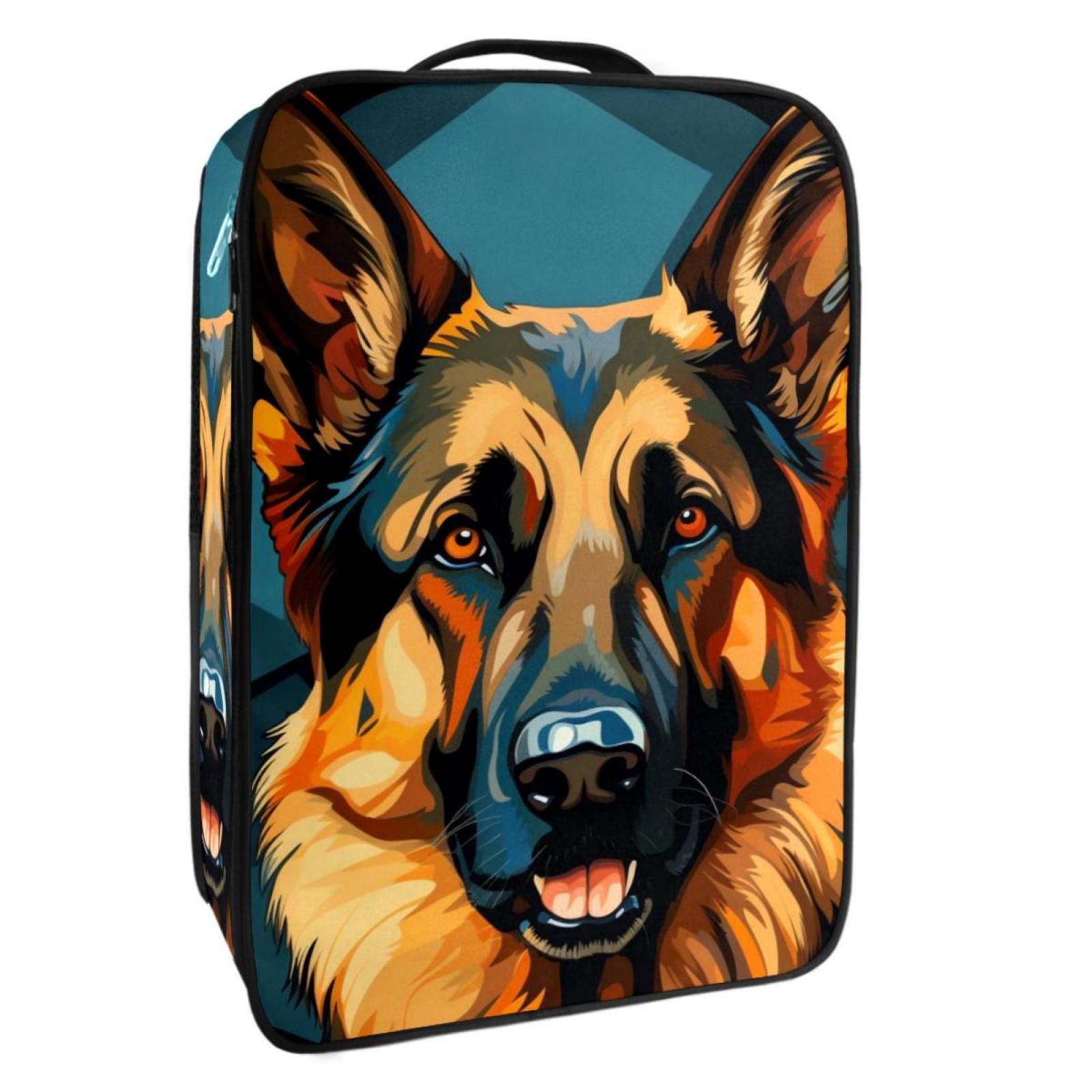 Shepherd Dog Premium Polyester Shoe Storage - 23x31cm/9x12in Shoe Boxes ...