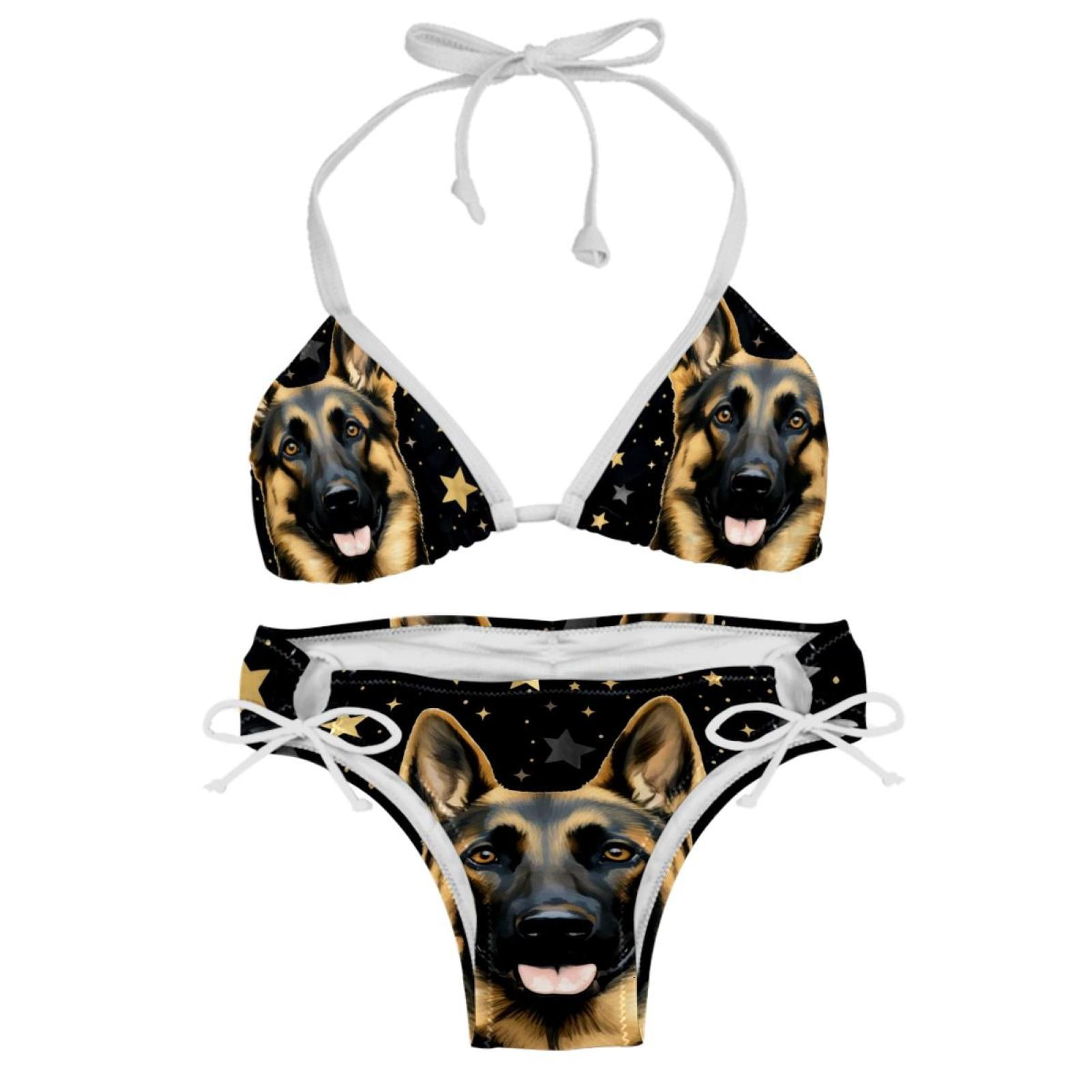 Shepherd Dog Swimming Suit Bikini Set Bikinis, Detachable Sponge ...