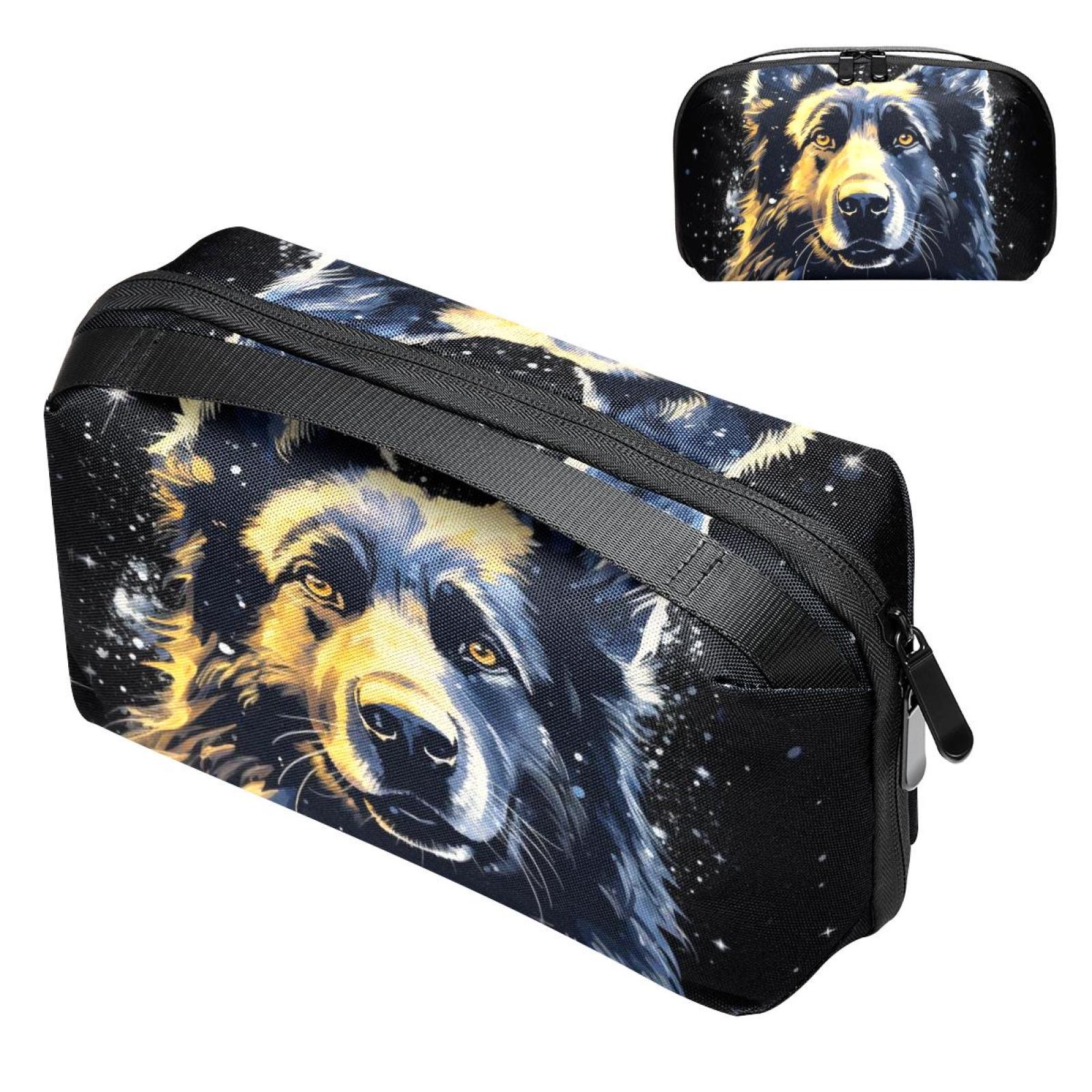 Shepherd Dog Travel Case Oxford Cloth Waterproof Digital Pouch ...