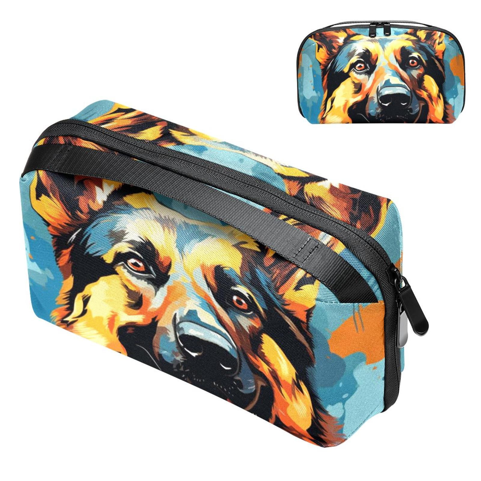 Shepherd Dog Waterproof Oxford Fabric Storage Case with Charger Pouch ...