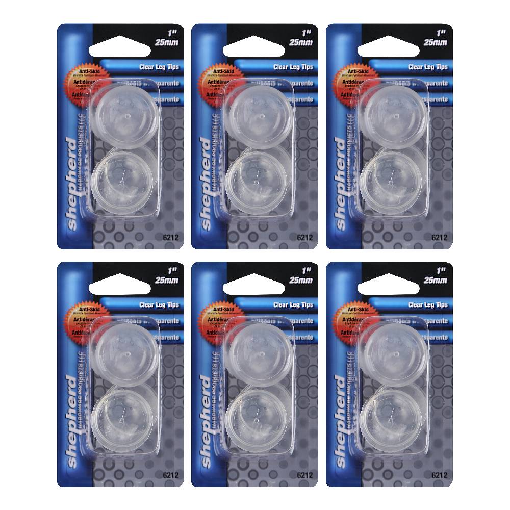 Shepherd Hardware 6212 Plastic Leg Tips 1 Inch Inner Diameter Friction ...