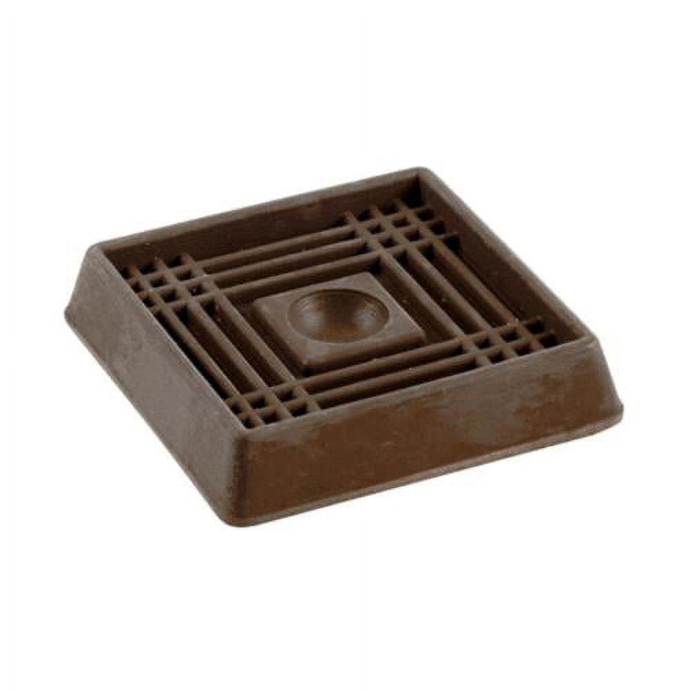 Shepherd Hardware 9076 Rubber Caster Cup, 2", Brown, Pack of 6 ...