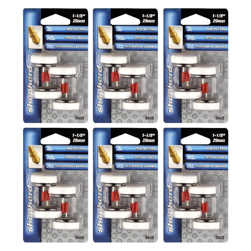 Shepherd Hardware 9448 Nail on Cushioned Furniture Glides 1-1/8 inch ...