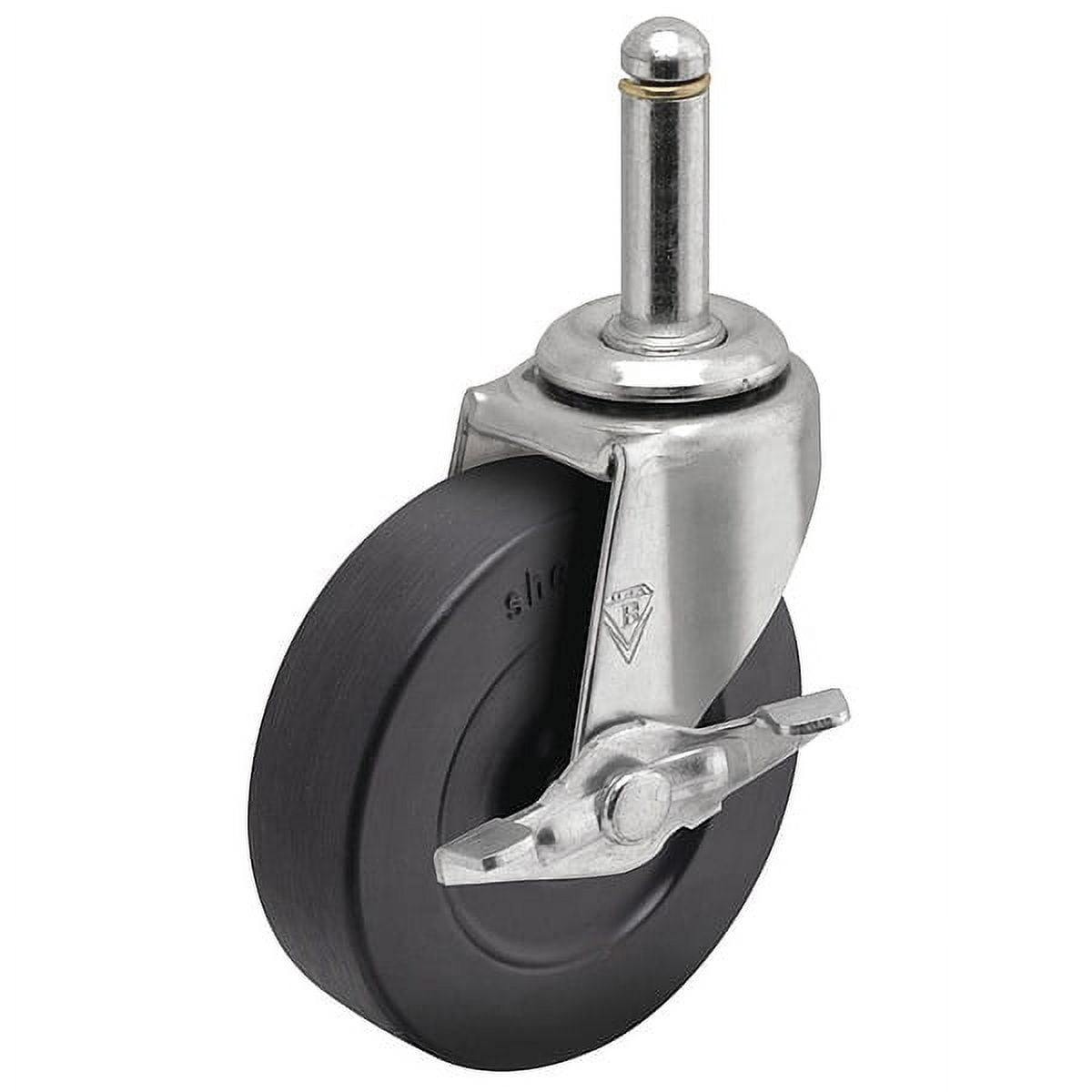 Shepherd Hardware Stem Caster,3"dia,Rubber,110lb PRE30223ZN-3RB ...