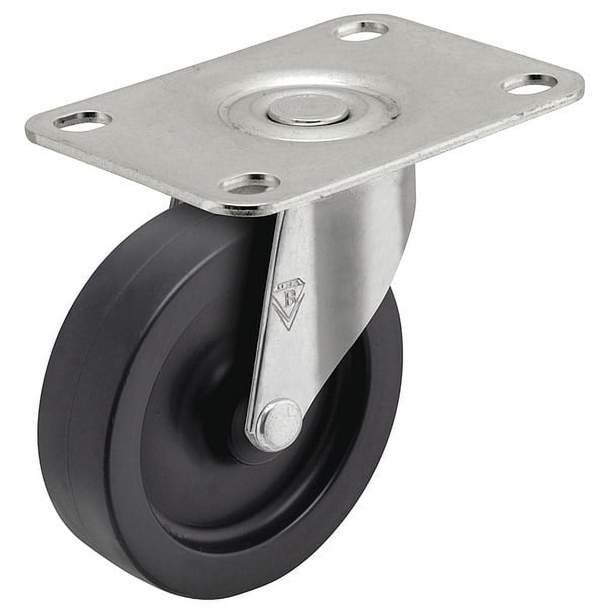 Shepherd Hardware Plate Caster,Swivel,Polyolefin,4 7/8"H PRE40120ZN-3E ...