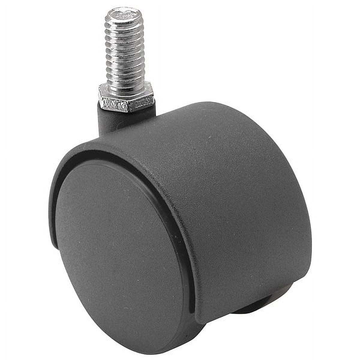 Shepherd Hardware Stem Caster,1 5/8"dia,Nylon,40lb PTW40507BK - Walmart.com
