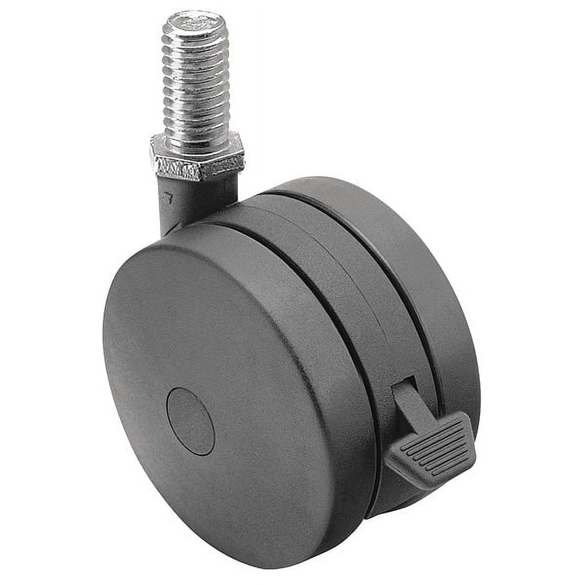 Shepherd Hardware Stem Caster,2 3/8"dia,Nylon,100lb PUT60637BK-B ...