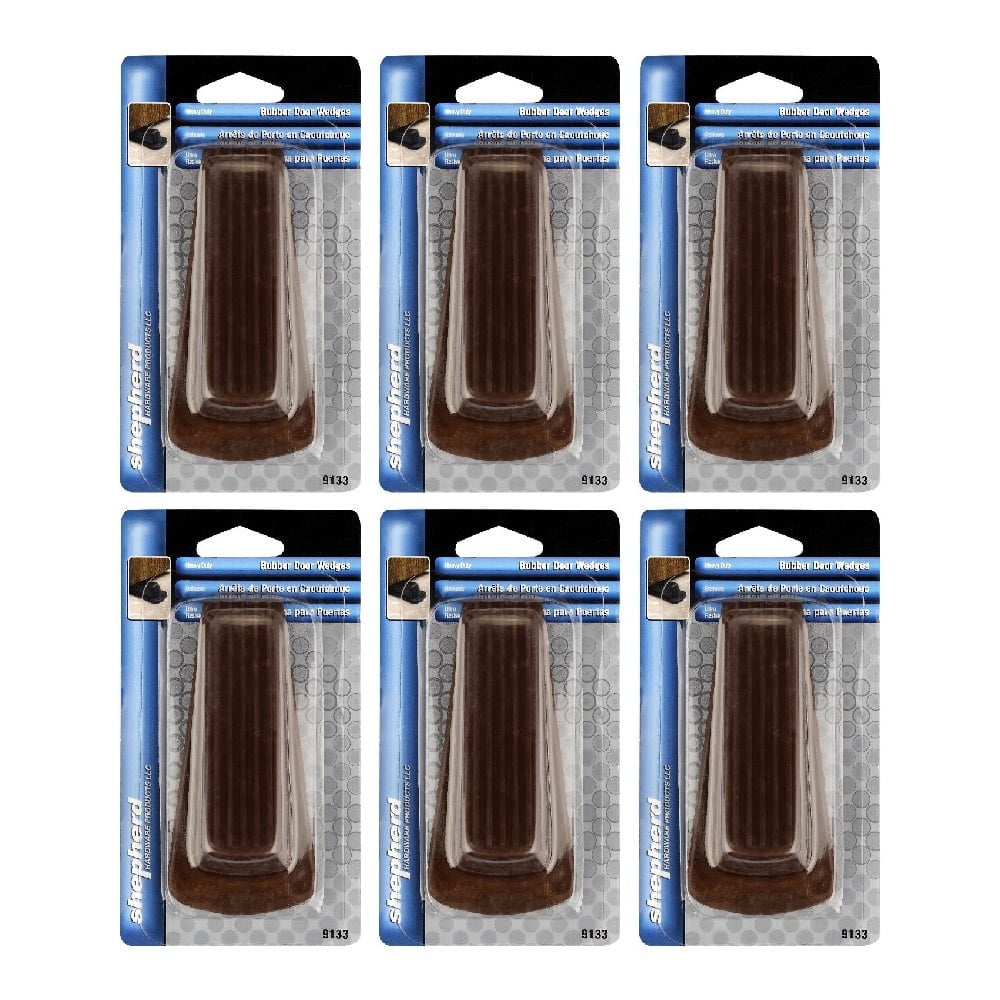 Shepherd Hardware Large Door Wedge Rubber Doorstops Heavy Duty ...