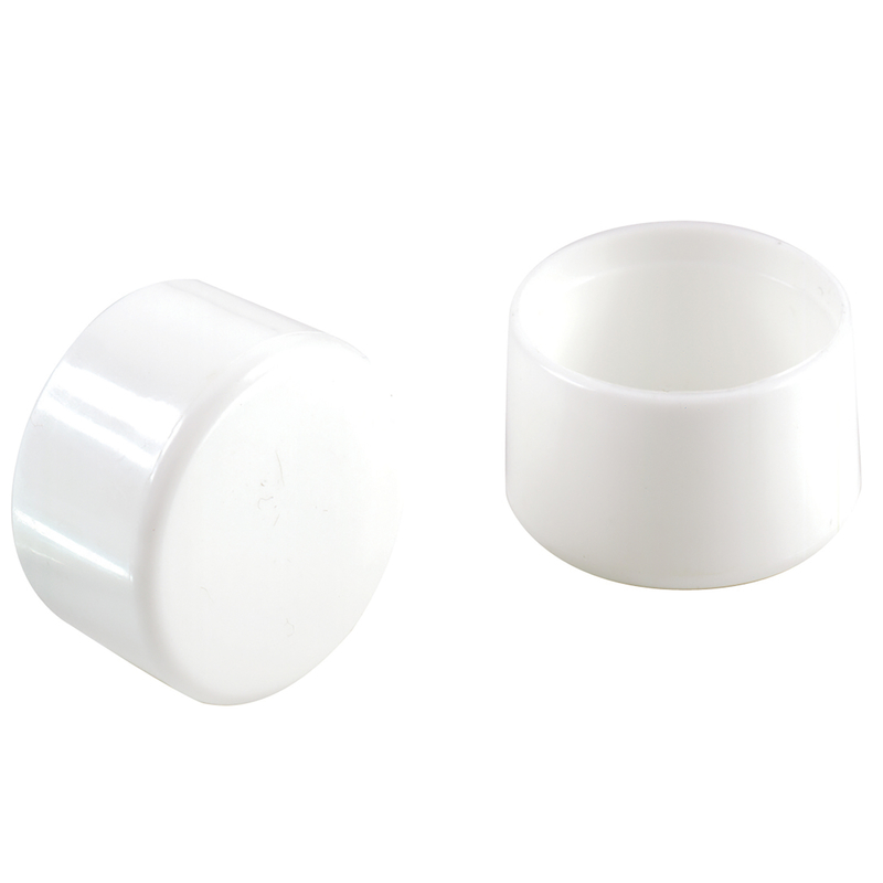 Shepherd Hardware Plastic Leg Tip White Round 1/2 in. W X 1/2 in. L 4 ...