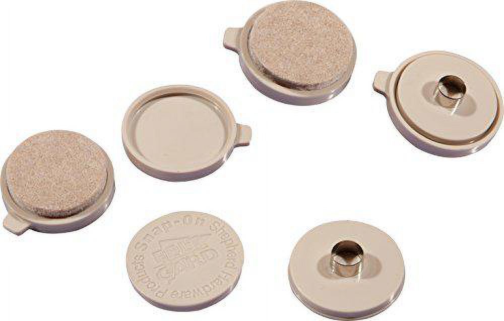 Shepherd Hardware Snap-On/Snap-Off Pads Beige Felt Underside, 4 Bases 4 ...