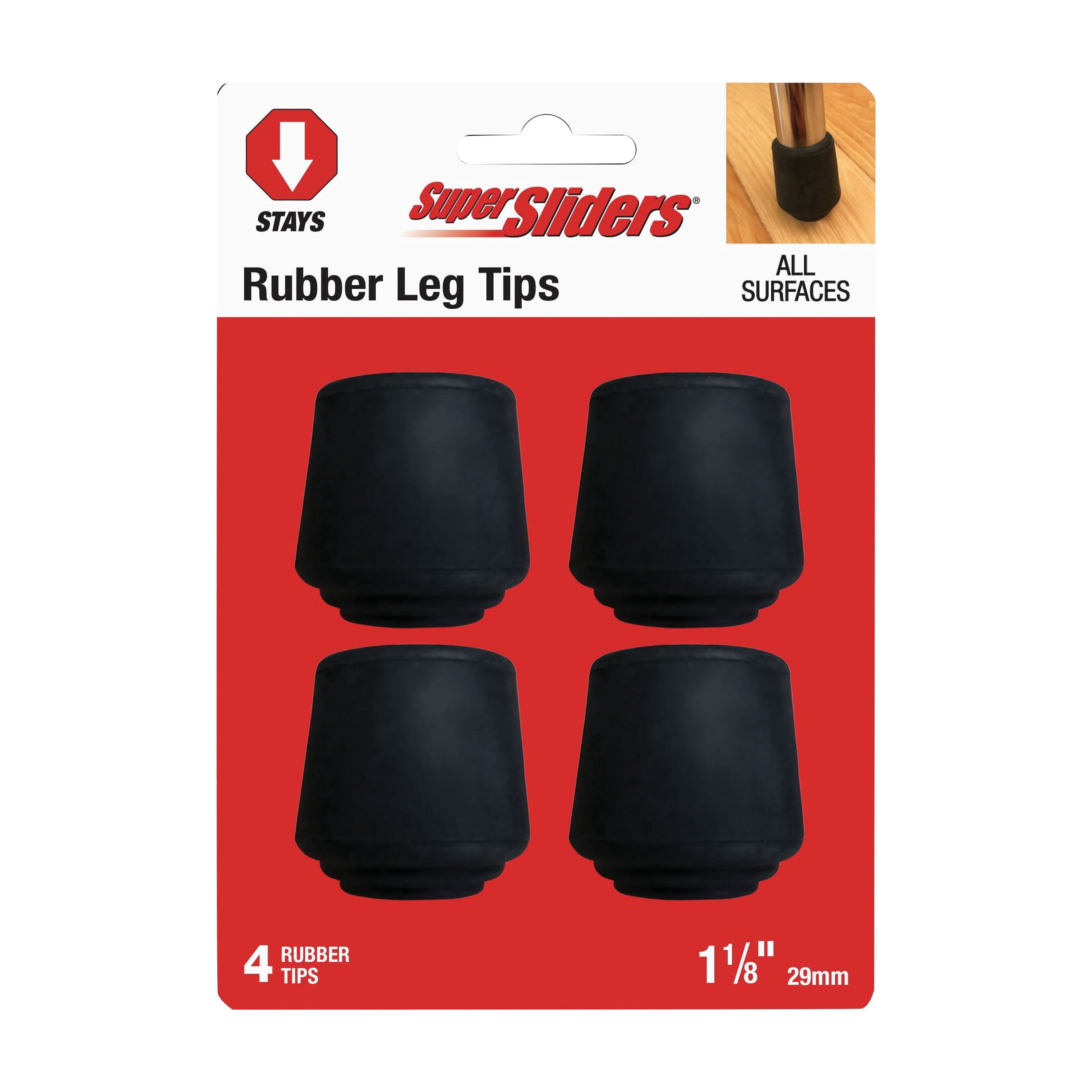 Shepherd Hardware Super Sliders 1-1/8 In. Furniture Leg Tip1 - Pack of ...