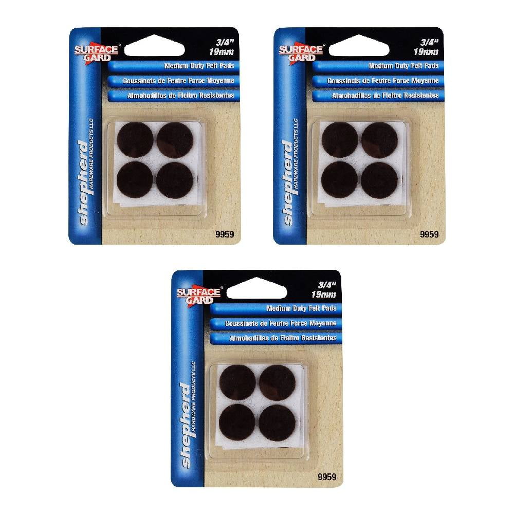 Shepherd Hardware Surface Gard Felt Furniture Pads Adhesive 3/4 in ...