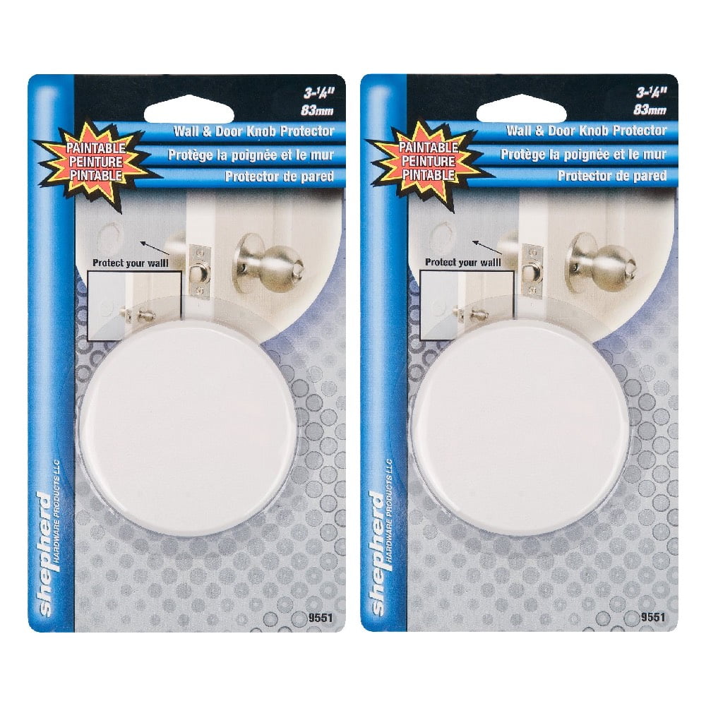 Shepherd Hardware Wall Protector Door Knob Protector Self Adhesive 3.25 ...