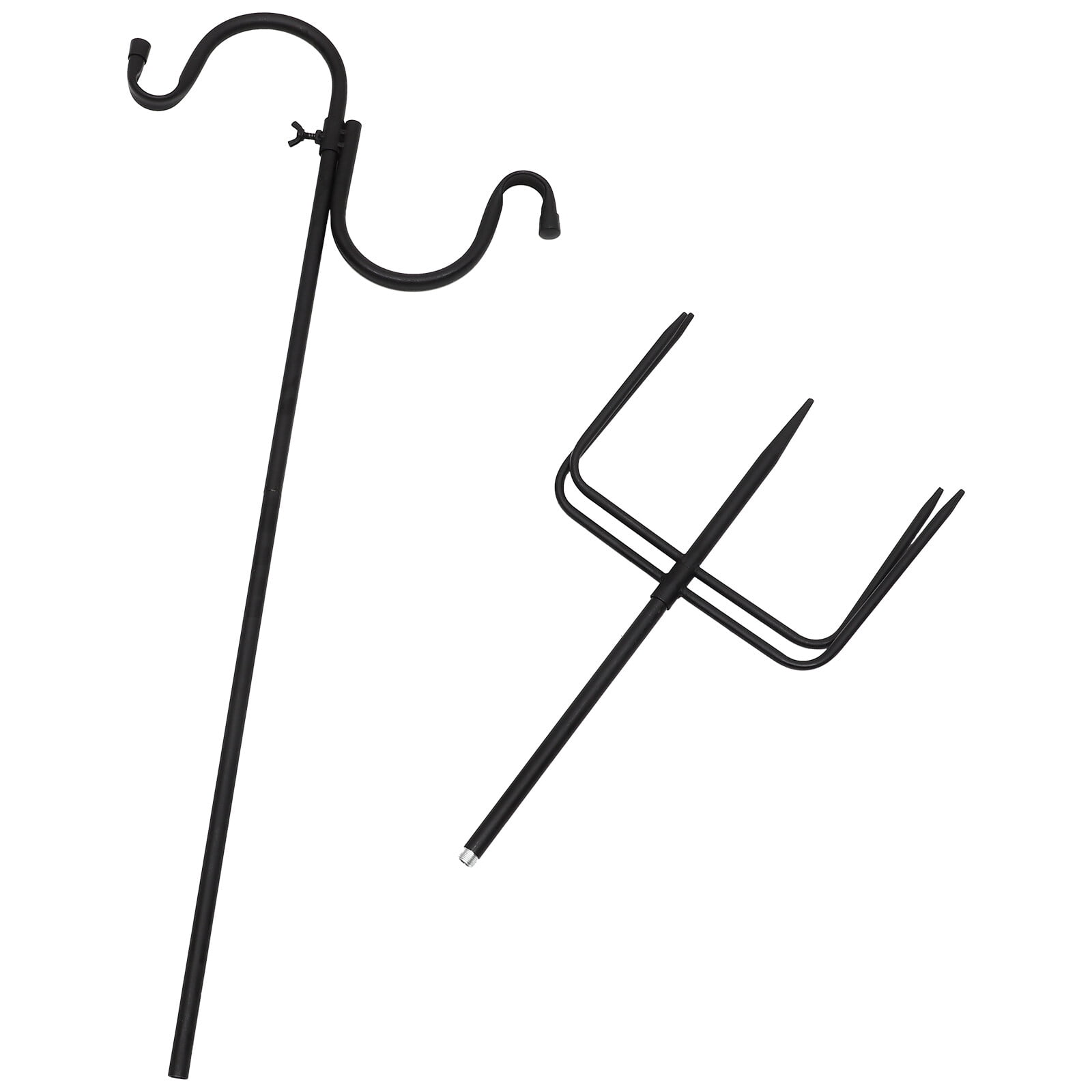 Shepherd Hook Light Ground Hanging Coat Hangers Bird Feeders for ...