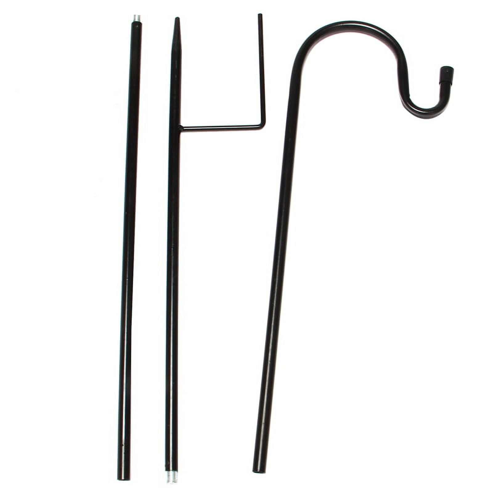 Shepherd Hooks Rust Garden Stake Outdoor Metal Plant Stand Hanger Bird ...