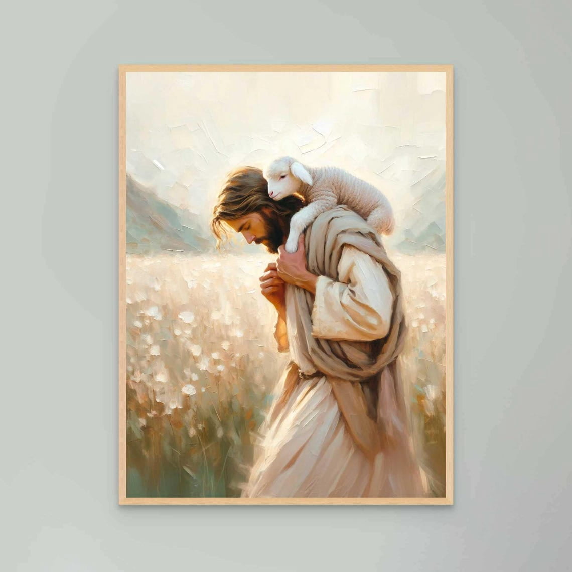 Shepherd And Lamb, Christian Art, Jesus Will Save Lamb, Jesus Picture ...