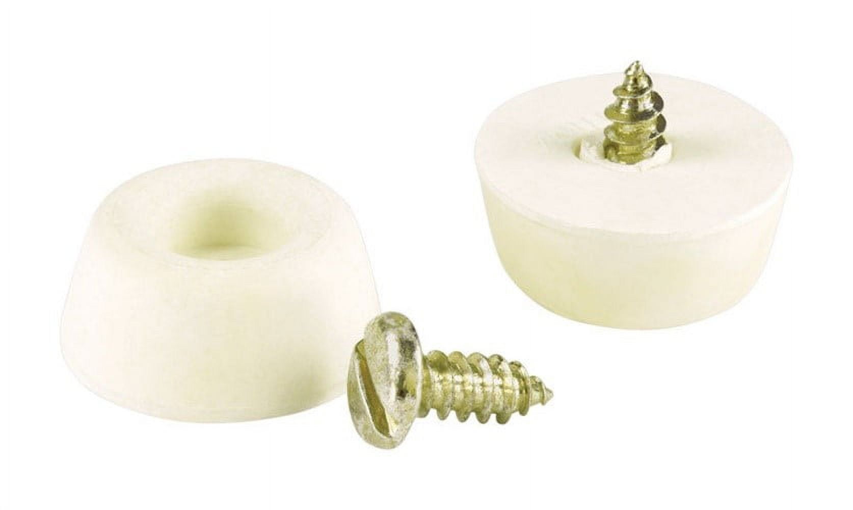 Shepherd Rubber Bumper Pads White Round 4 pk - Walmart.com