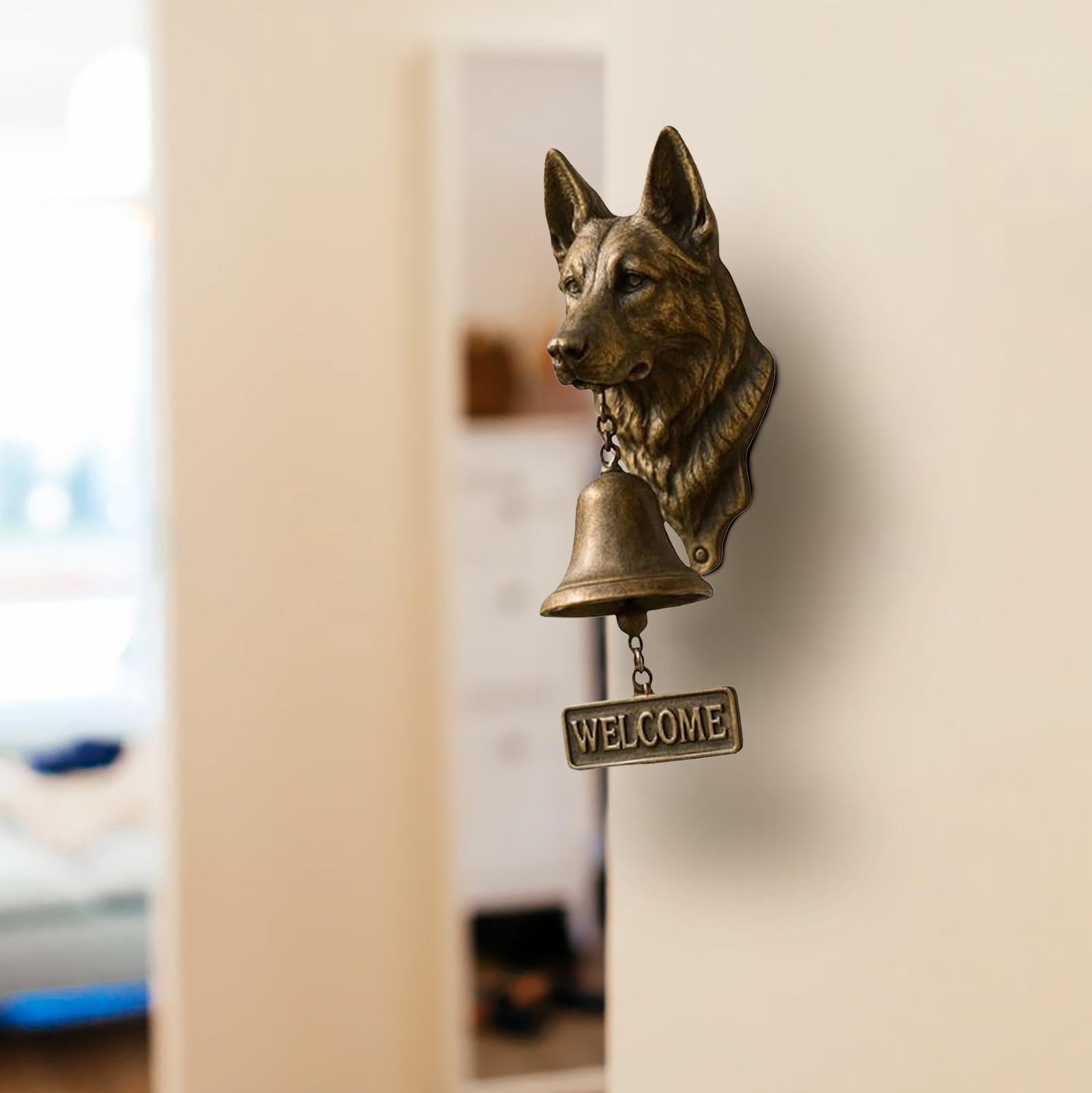 Shepherd Welcome Bell Vintage Animal Welcome Doorbell Wall-Mounted ...