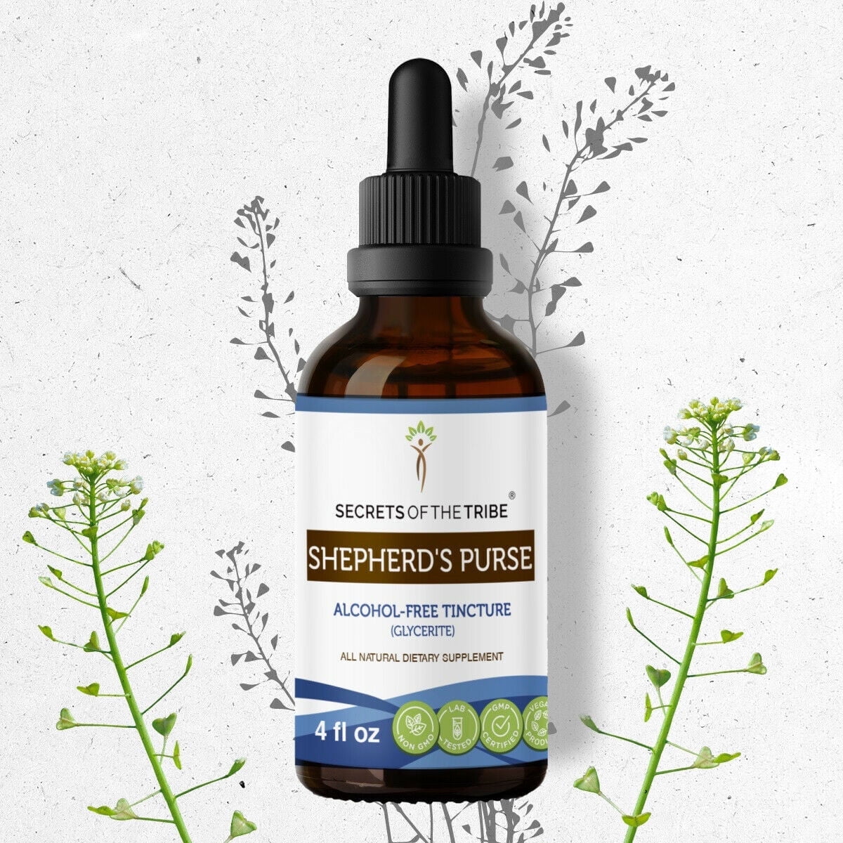 Secrets Of The Tribe Shepherd's Purse Tincture Dietary Supplement ...