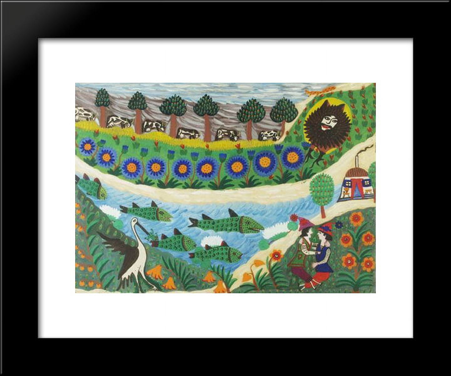 Shepherds 20x24 Framed Art Print by Primachenko, Maria - Walmart.com