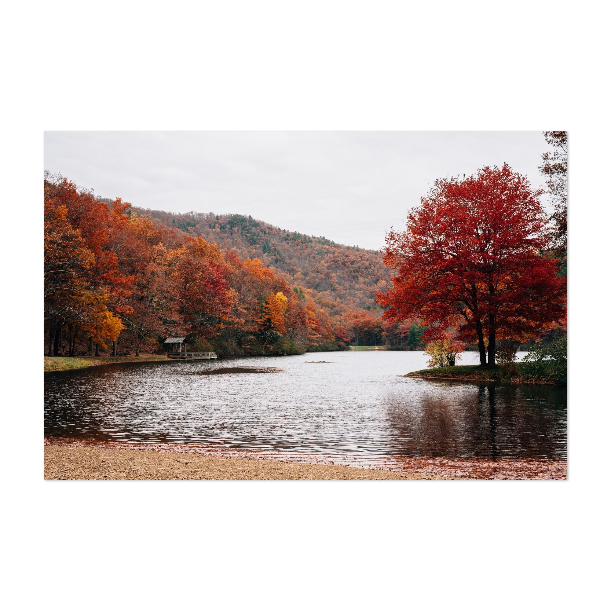 Sherando Lake No. 3 - Virginia Photography Unframed Wall Art Print 20 x ...