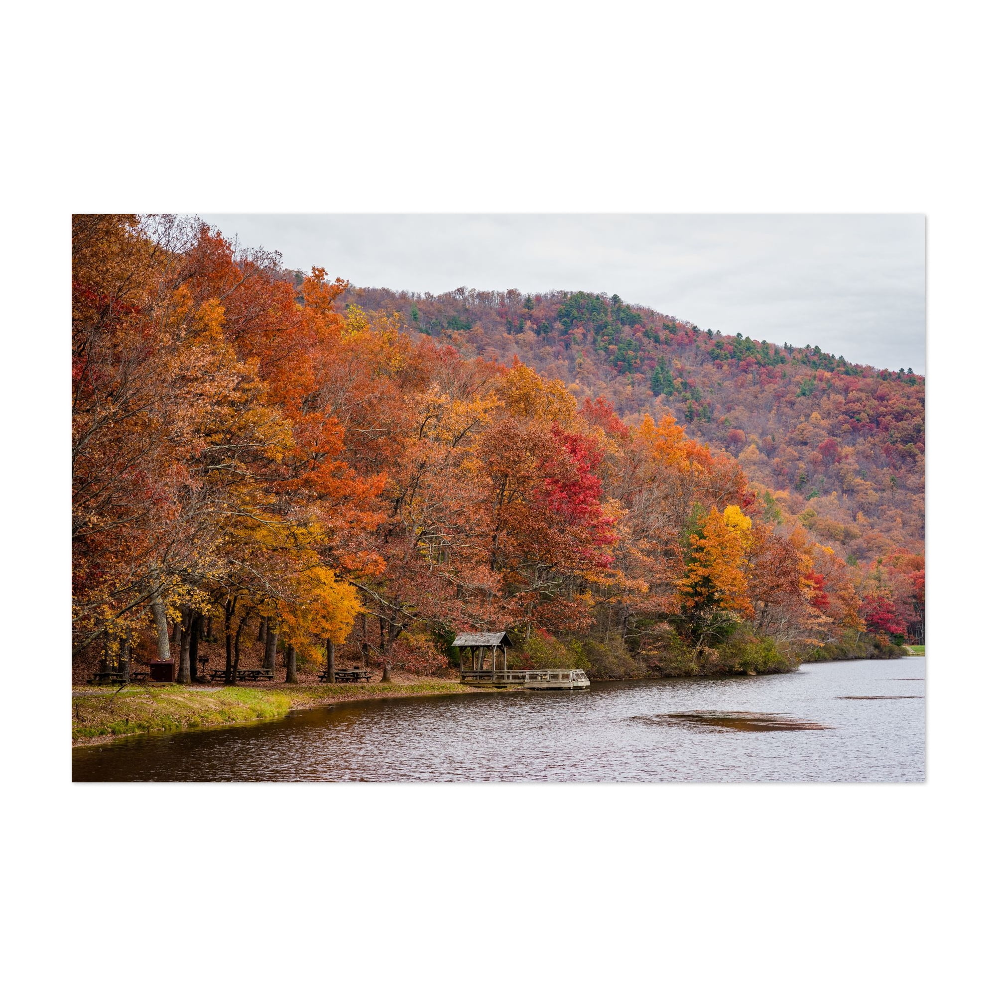 Sherando Lake - Virginia Photography Unframed Wall Art Print 8 x 12 ...