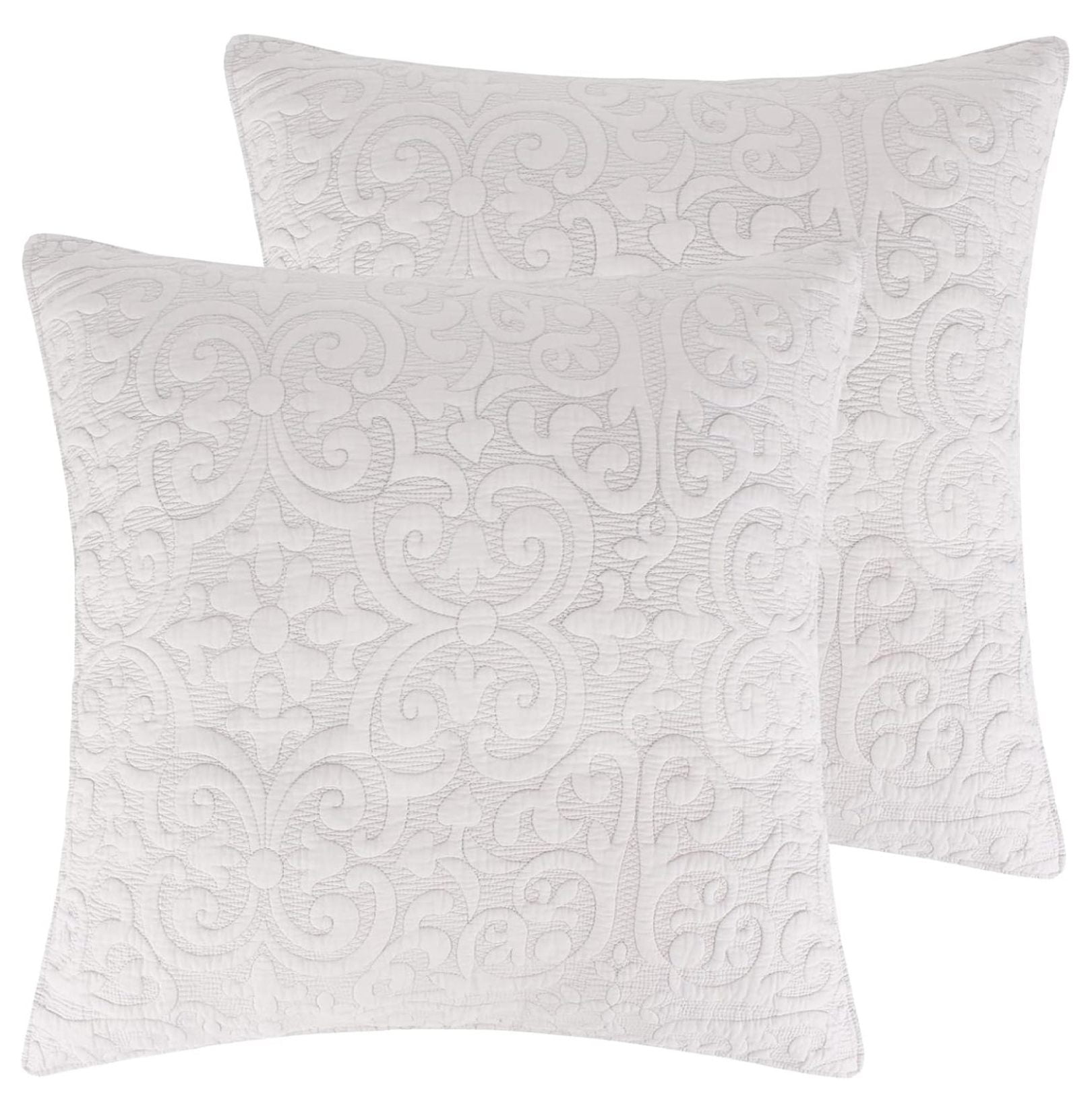 - Sherbourne Grey - Euro Shams Set of Two - (26x26in.), No Insert ...