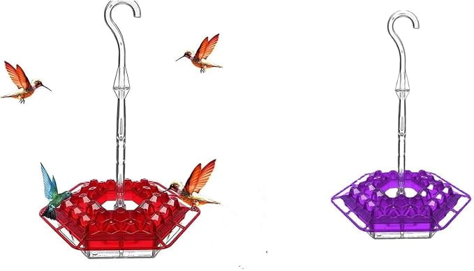 Sherem Hummingbird Feeder Hummingbird Feeder with Perch and Built-in ...