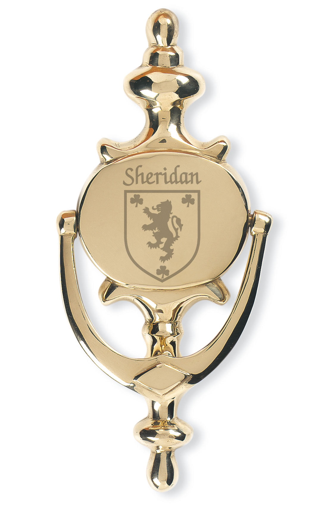 Sheridan Irish Coat of Arms Brass Door Knocker - Walmart.com