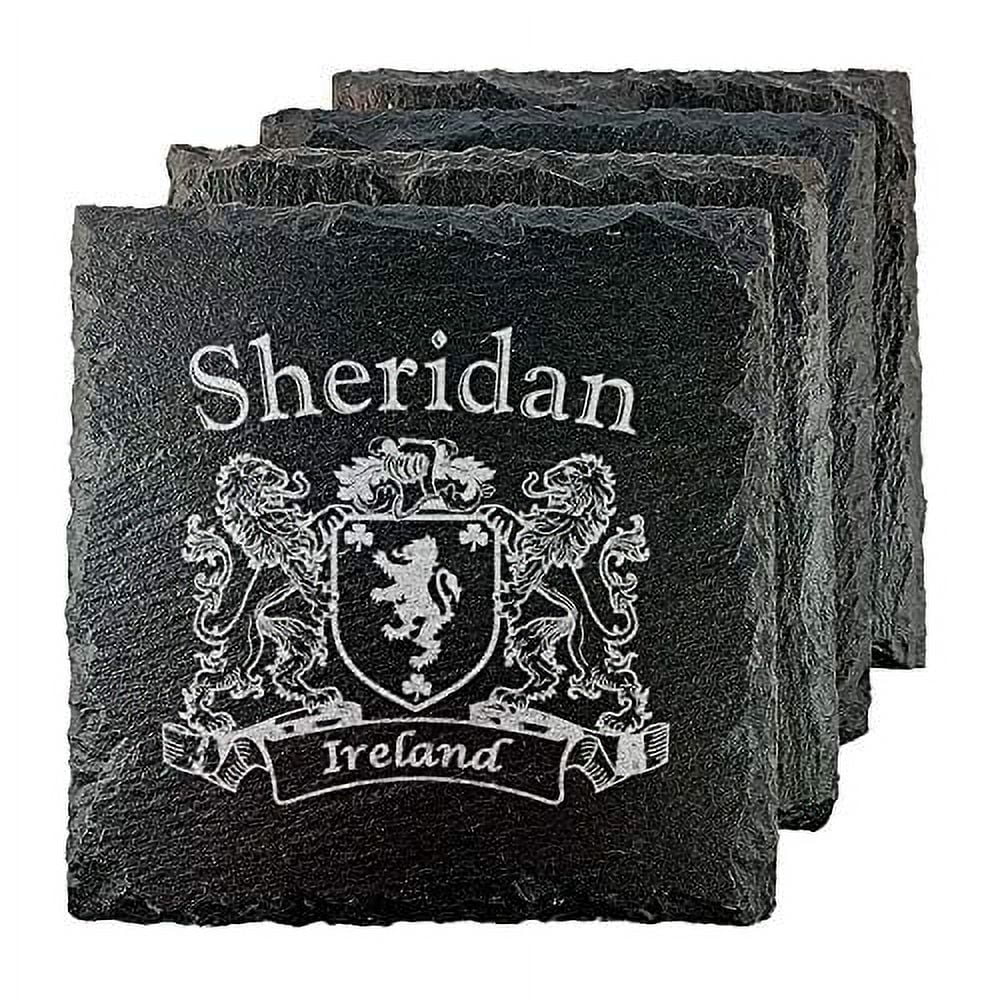 Sheridan Irish Coat of Arms Slate Coasters - Set of 4 - Walmart.com