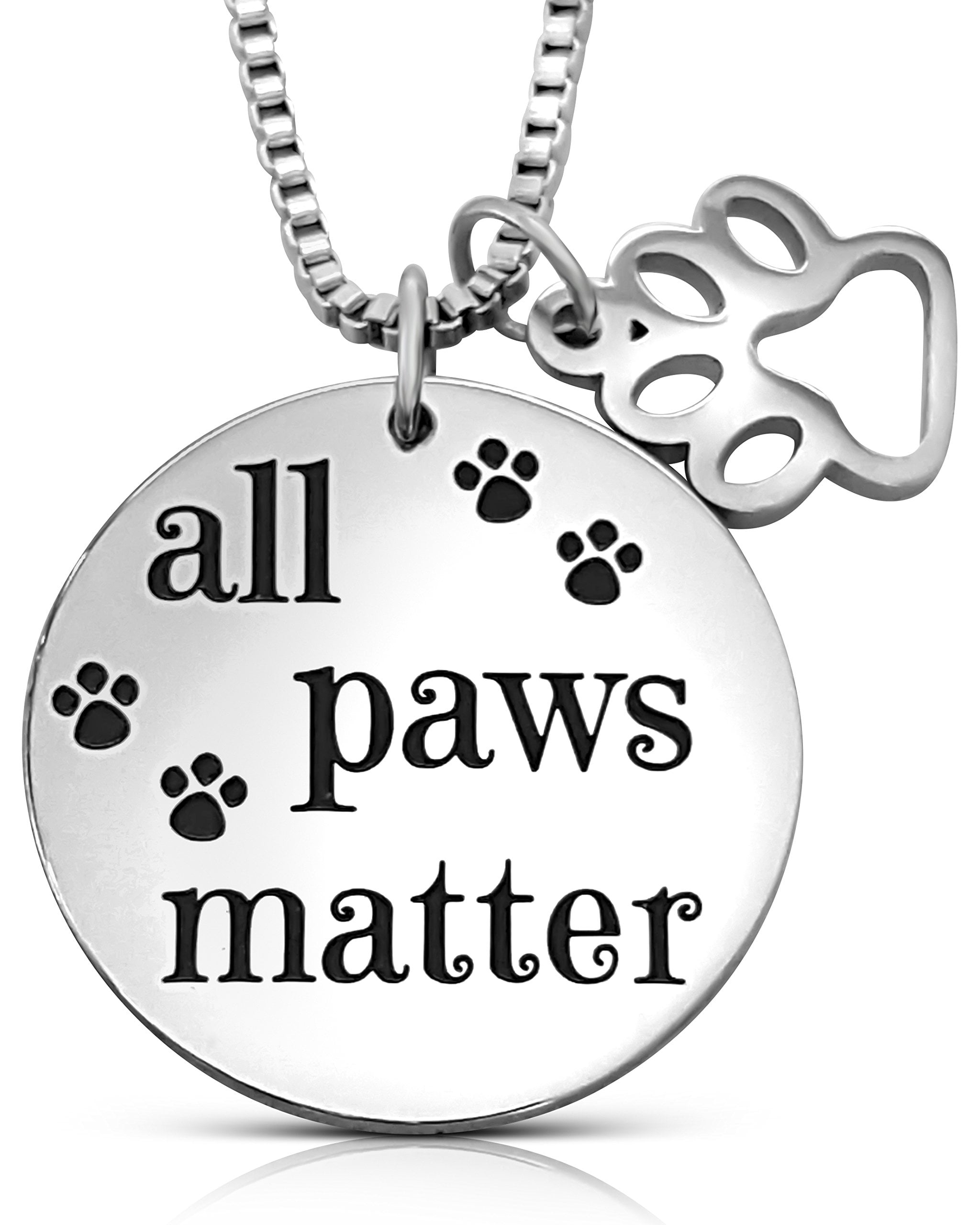 SheridanStar Inspirational Quote Message ''All Paws Matter'' Stainless ...