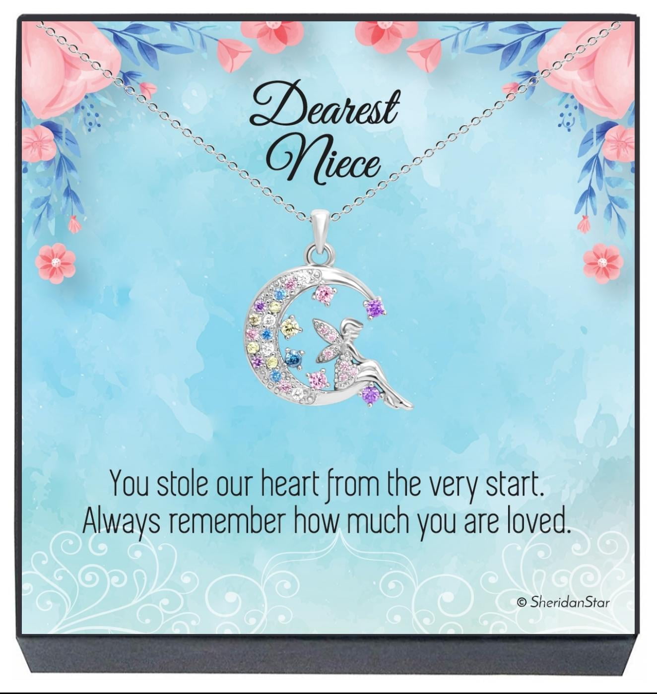 SheridanStar Niece Necklace Jewelry Gift from Aunt or Uncle, Multicolor ...